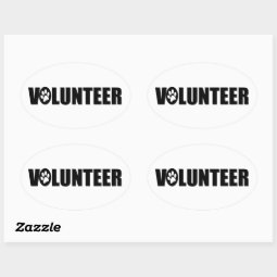Volunteer Sticker | Zazzle