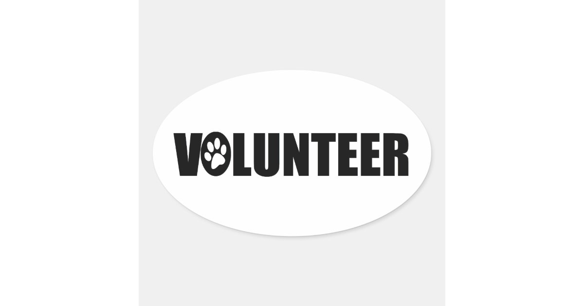 Volunteer Sticker | Zazzle