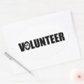 Volunteer Sticker | Zazzle