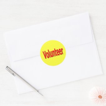 volunteer stickers | Zazzle