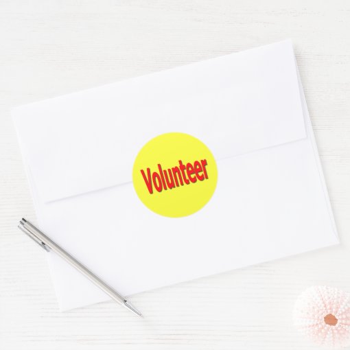 volunteer stickers | Zazzle