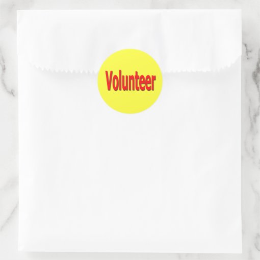 volunteer stickers | Zazzle
