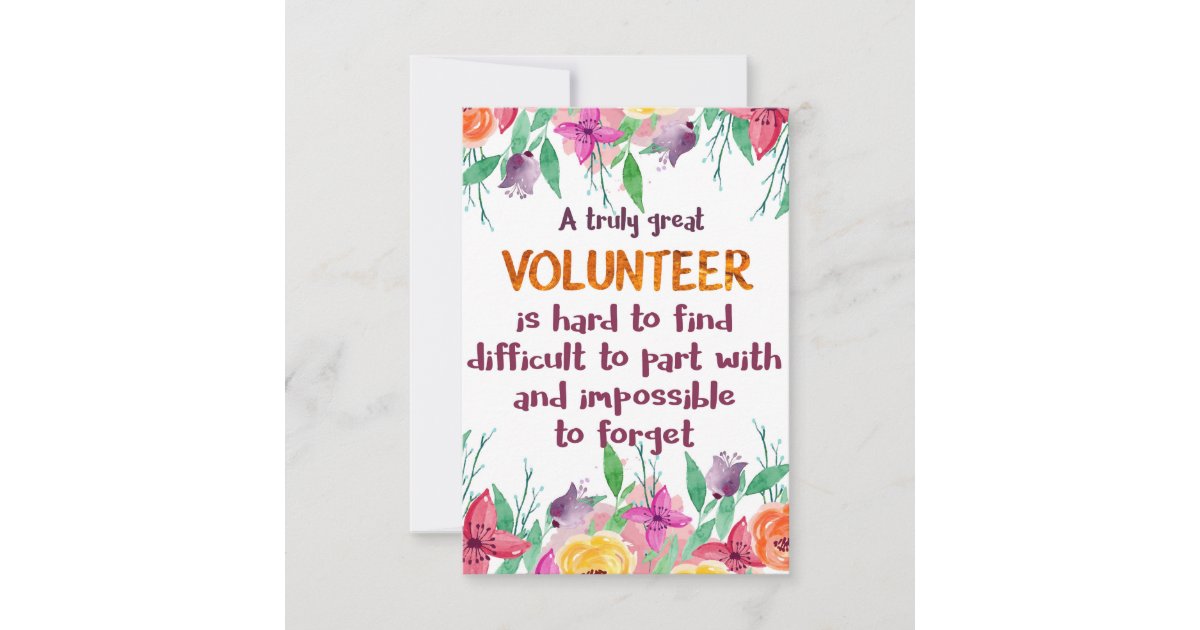 Volunteer Thank you Volunteer appreciation gift | Zazzle.com