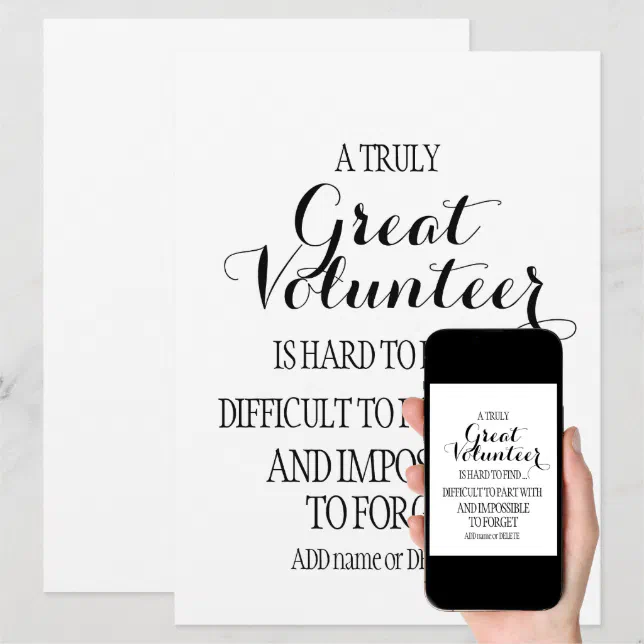 Volunteer Thank you Volunteer Appreciation Gift Card | Zazzle