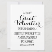 Volunteer Thank you Volunteer Appreciation Gift Card | Zazzle