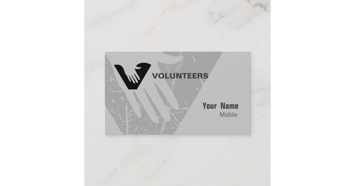 Volunteers Business Card | Zazzle
