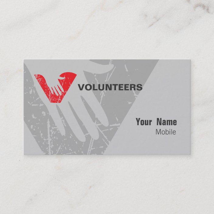Volunteers Business Card | Zazzle.com