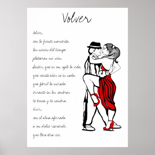 Volver Tango Lyrics Print