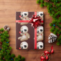 Voodoo Doll Cartoon in Love Wrapping paper | Zazzle