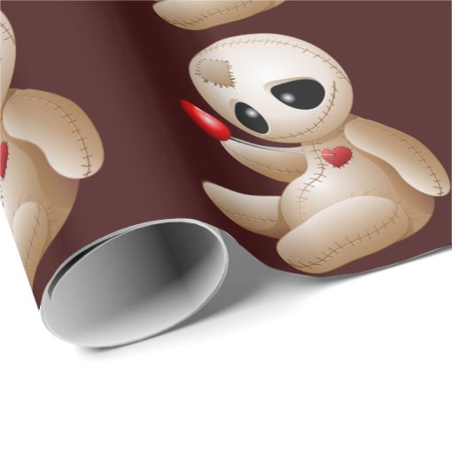 Voodoo Doll Cartoon in Love Wrapping paper | Zazzle