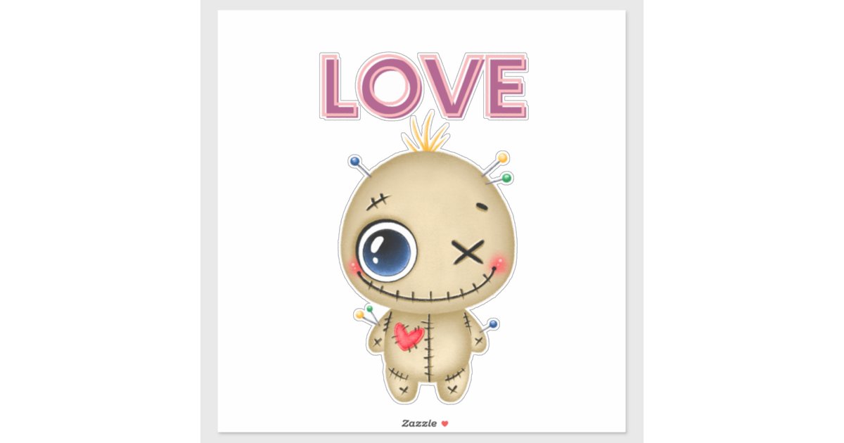 Voodoo Doll Sticker | Zazzle