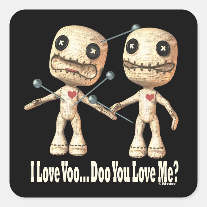 VooDoo Dolls Square Sticker | Zazzle.com