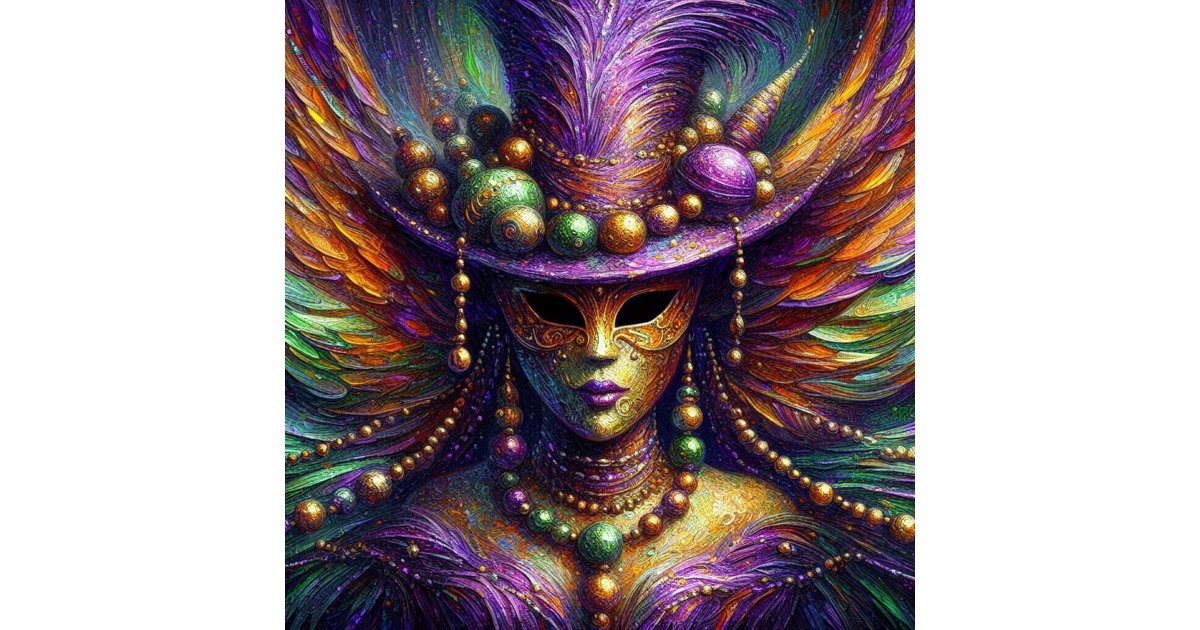 Voodoo Impressionism Mardi Gras fairy Jigsaw Puzzle | Zazzle