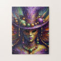 Voodoo Impressionism Mardi Gras fairy Jigsaw Puzzle | Zazzle