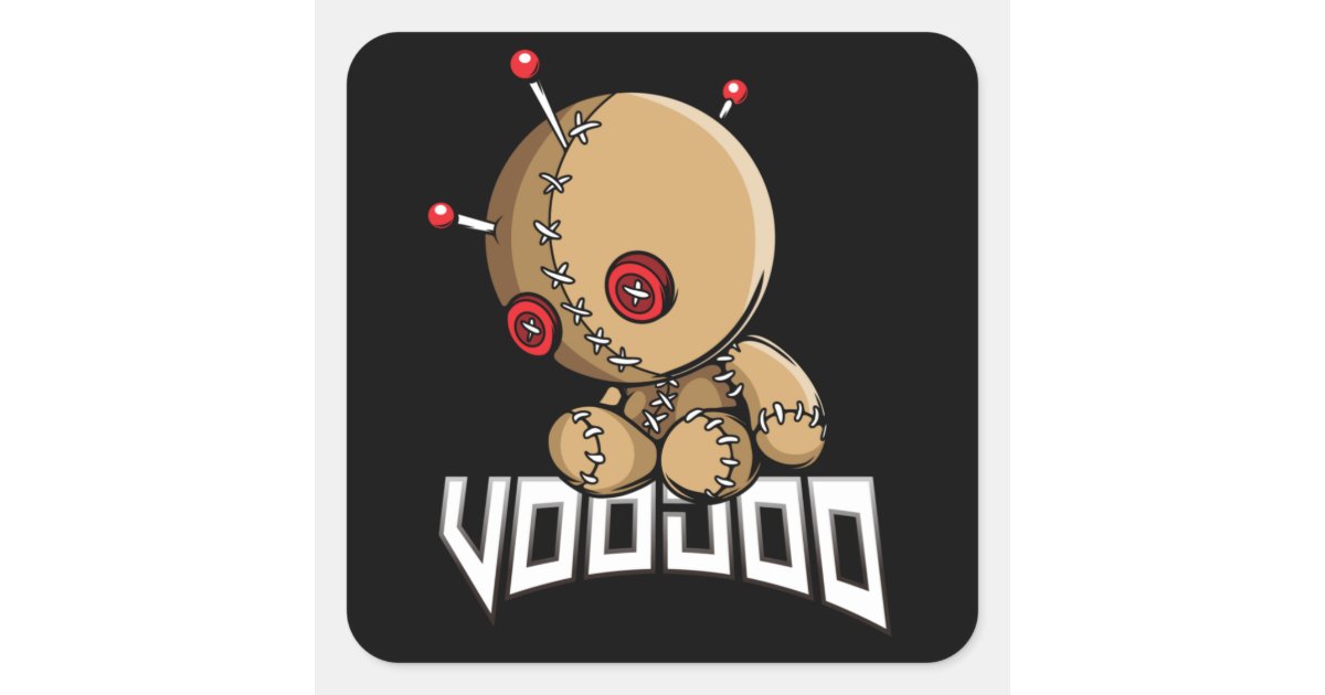 Voodoo Square Sticker | Zazzle