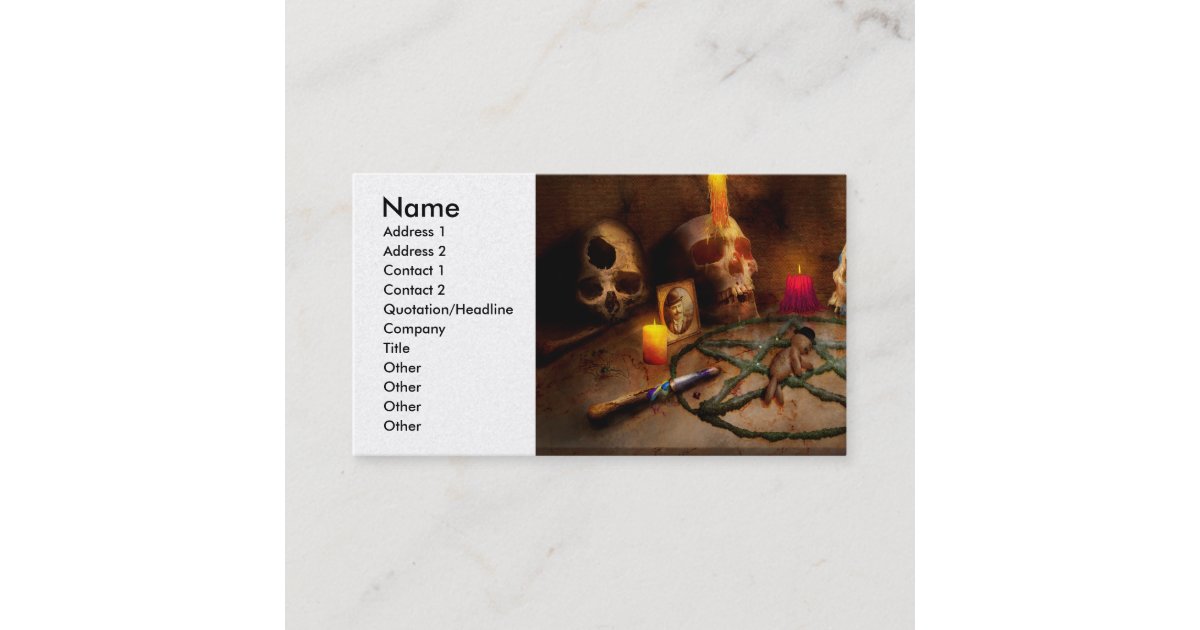 VooDoo - The power of Voodoo Business Card | Zazzle