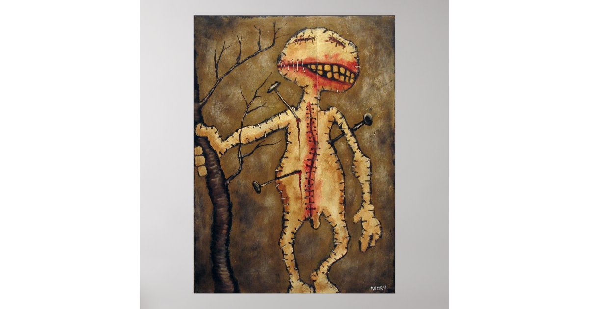 "Voodoo Town #11" poster Angry Johnny | Zazzle