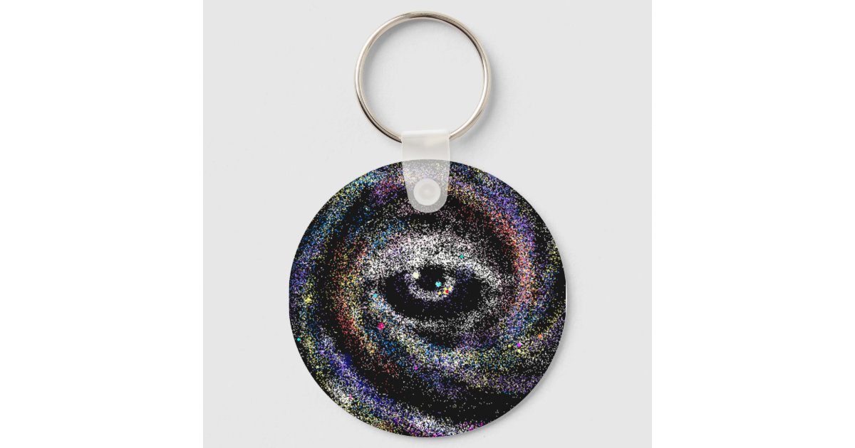 Vortex Eye Keychain, Basic Button Keychain | Zazzle