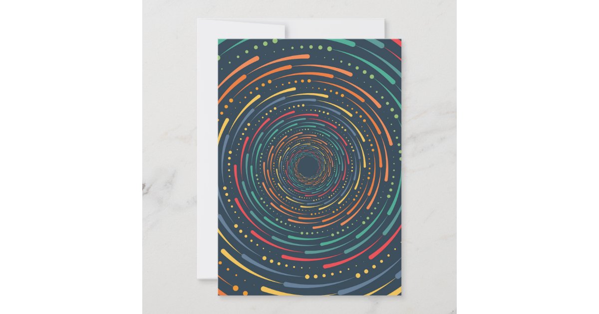 Vortex minimalist background invitation | Zazzle