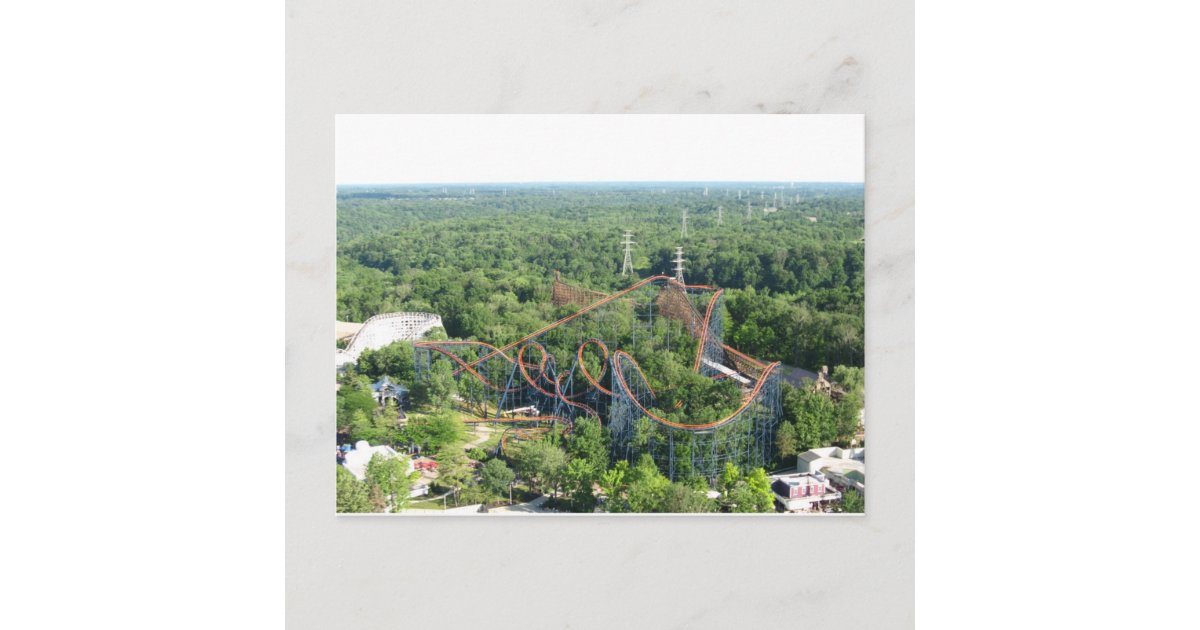Vortex Roller Coaster Kings Island Postcard | Zazzle