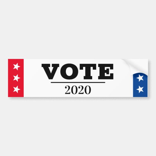 VOTE 2020 Election Bumper Sticker | Zazzle.com