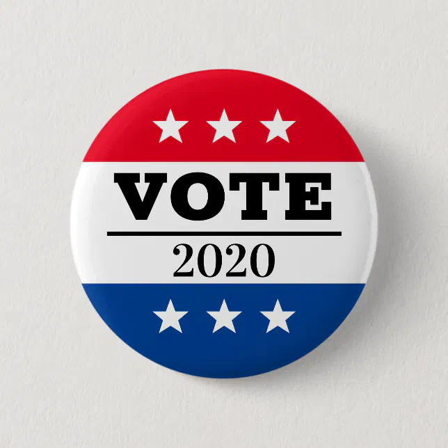 VOTE 2020 Election Pin | Zazzle