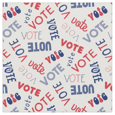 Go Vote Y'all voter pattern Fabric | Zazzle