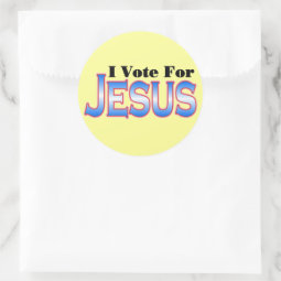 Vote 4 JESUS STICKERS | Zazzle