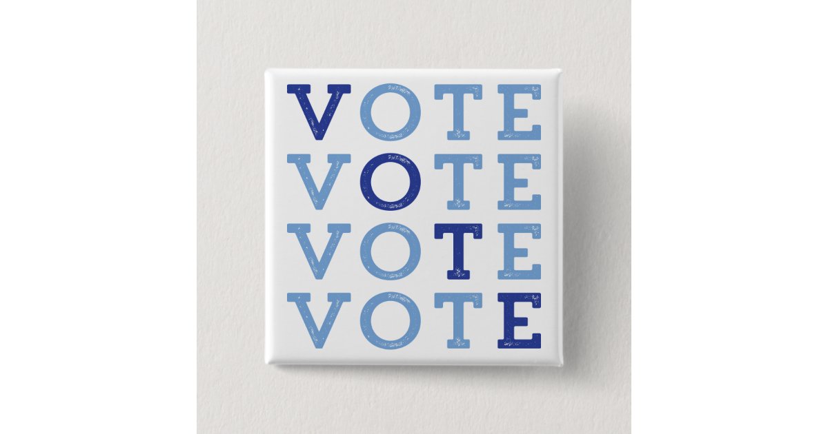 Vote Blue - Blue Wave Button - Vote for Democrats | Zazzle