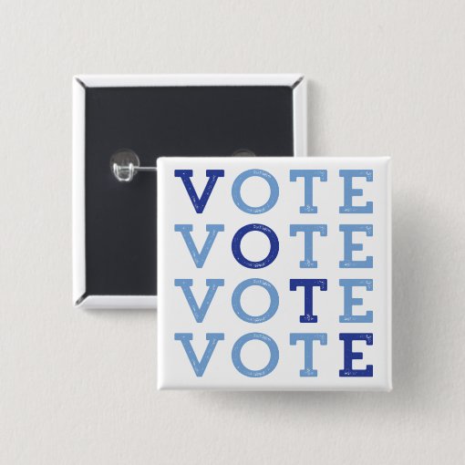 Vote Blue - Blue Wave Button - Vote for Democrats | Zazzle