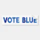 Vote Blue bold watercolor text political Bumper Sticker | Zazzle