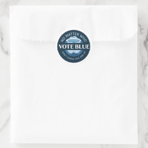 Vote Blue No Matter Who | Sticker | Zazzle