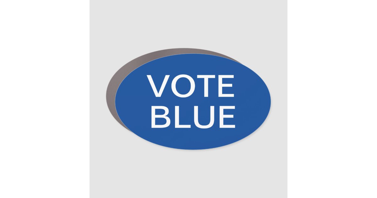 Vote Blue Oval Car Magnet | Zazzle