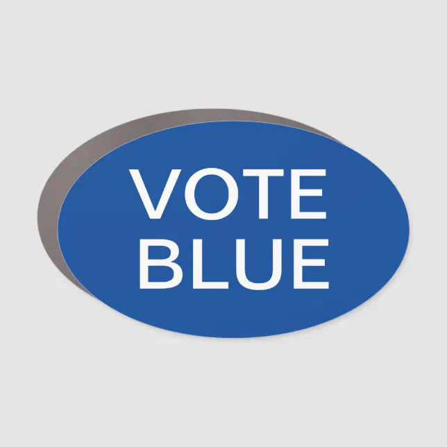 Vote Blue Oval Car Magnet | Zazzle