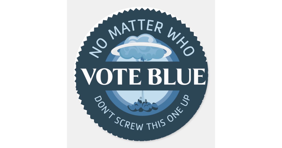Vote Blue | Sticker | Envelope Seal | Zazzle