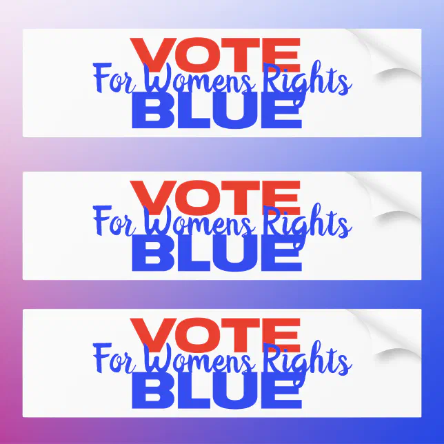 Vote Blue Voting USA Democratic Political Red Blue Bumper Sticker | Zazzle