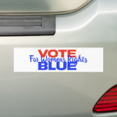 Vote Blue Voting USA Democratic Political Red Blue Bumper Sticker | Zazzle