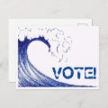 VOTE Blue Wave 2018! Postcard | Zazzle