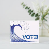 VOTE Blue Wave 2018! Postcard | Zazzle