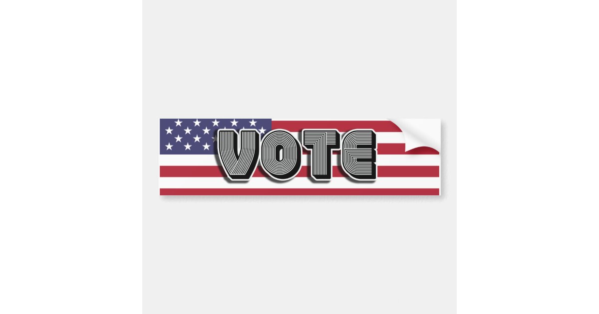 VOTE BUMPER STICKER | Zazzle