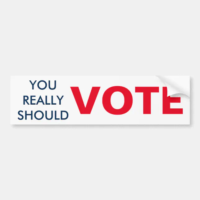VOTE BUMPER STICKER | Zazzle