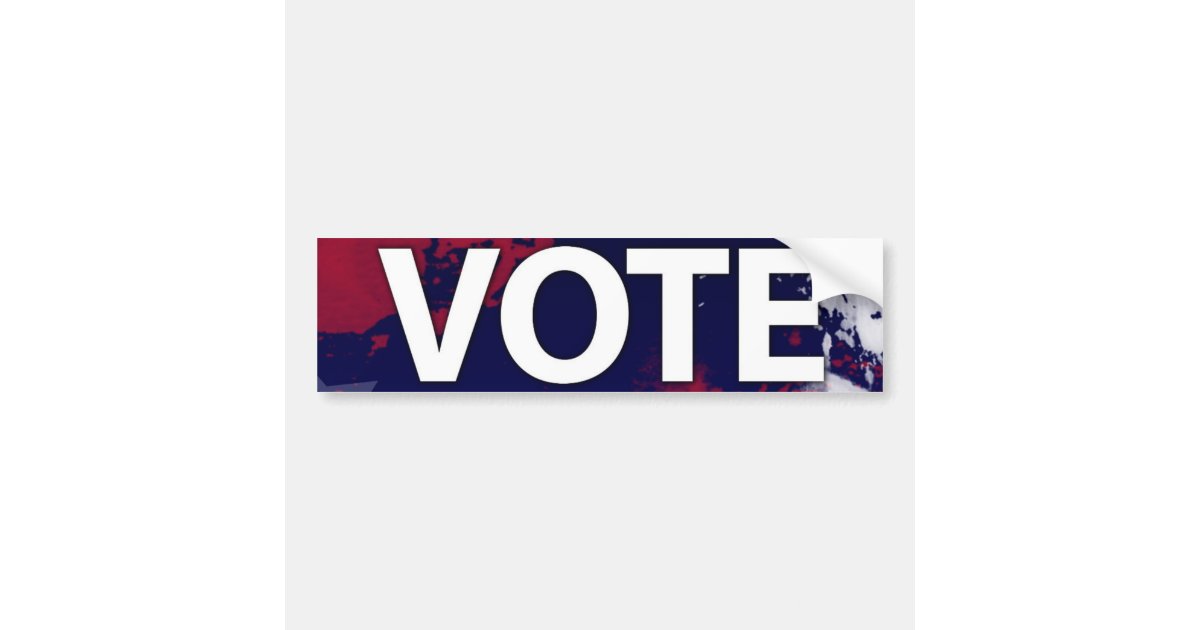 VOTE bumper sticker. Bumper Sticker | Zazzle