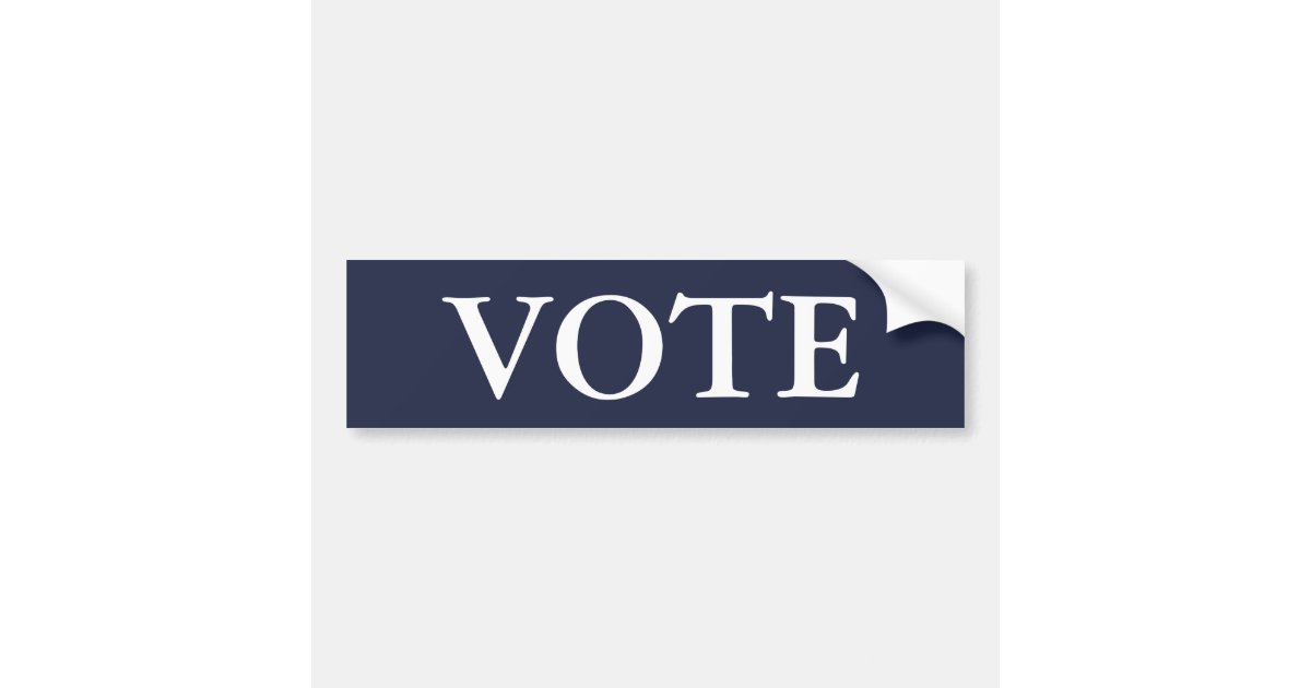 VOTE bumpersticker Bumper Sticker | Zazzle