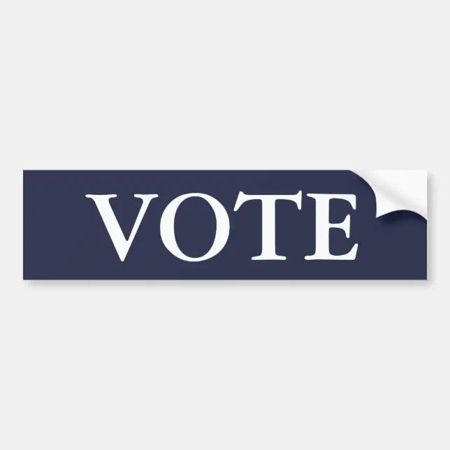 VOTE bumpersticker Bumper Sticker | Zazzle