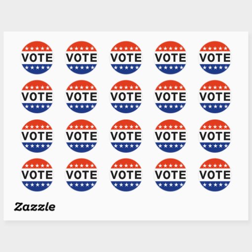 Vote Classic Round Sticker | Zazzle