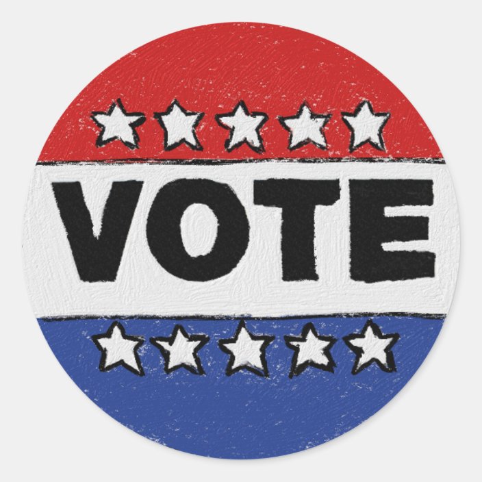 Vote Classic Round Sticker | Zazzle.com