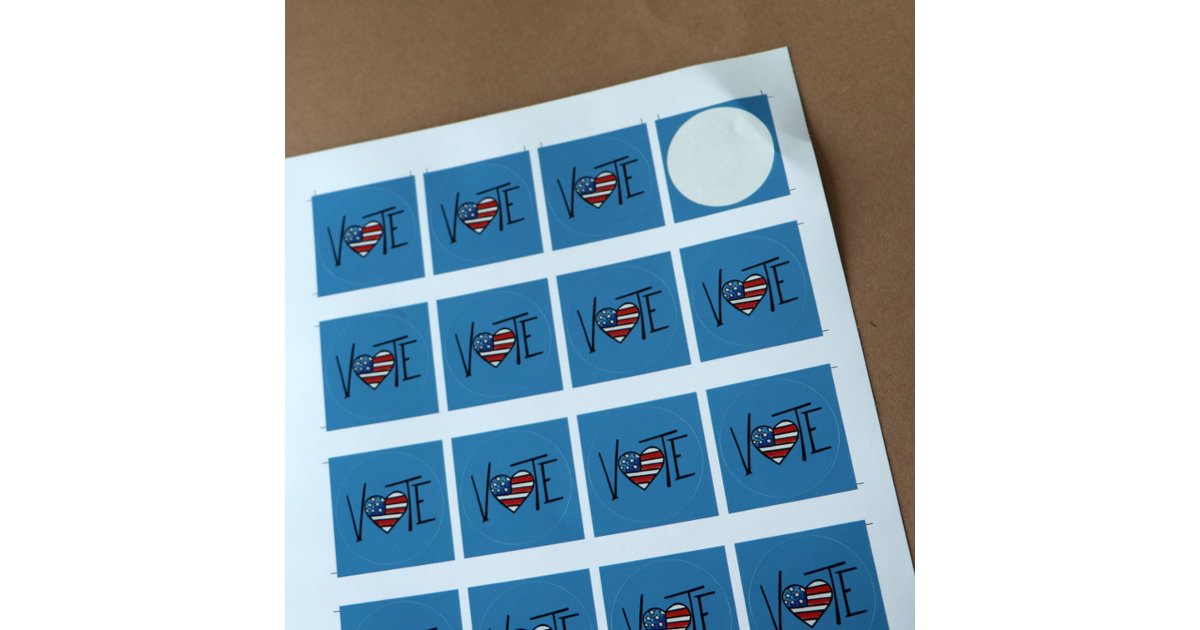 VOTE CLASSIC ROUND STICKER | Zazzle