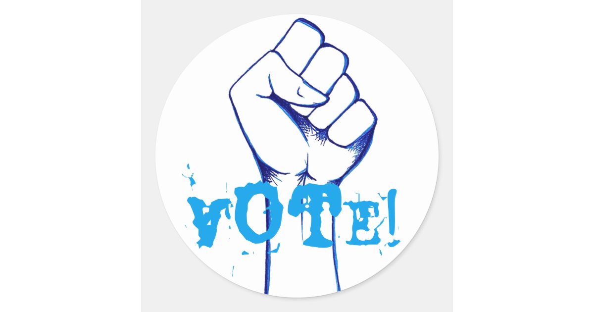 Vote! Classic Round Sticker | Zazzle