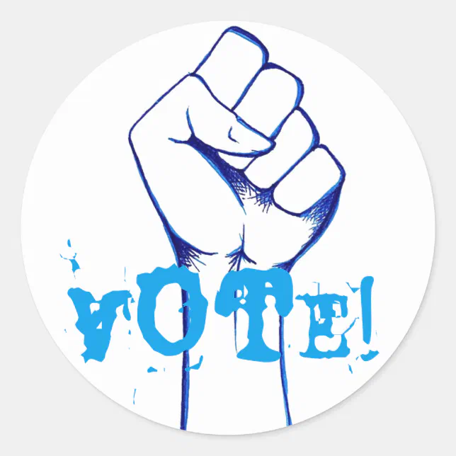 Vote! Classic Round Sticker | Zazzle