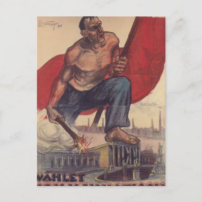 Vote Communist Propaganda Poster Postcard | Zazzle